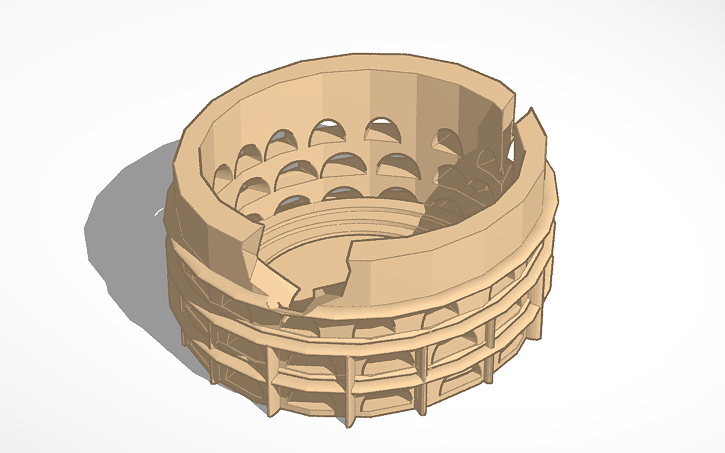 3D design Colosseum - Tinkercad