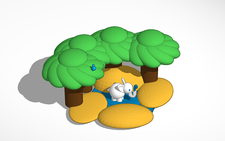 3D design Elephant - Tinkercad