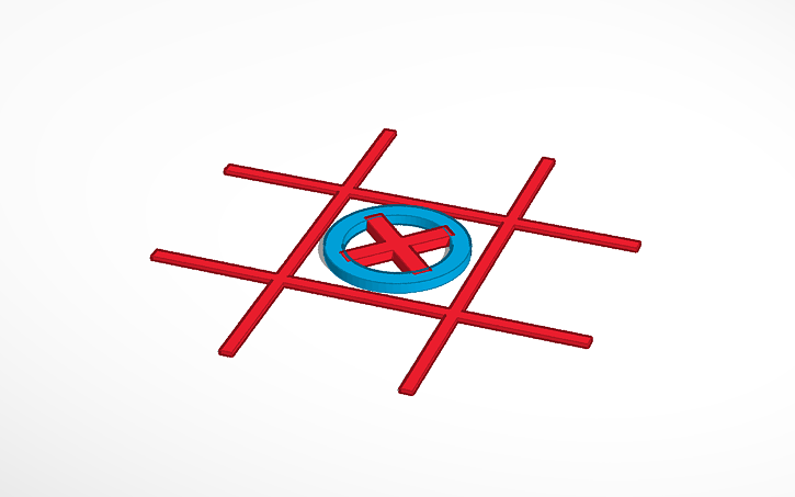 3D design Tic-tac-toe | Tinkercad