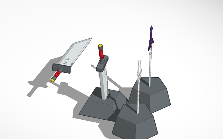 3D design Master Sword - Tinkercad