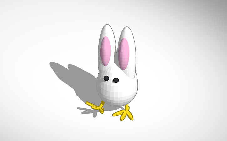 3D design egg or rabbit#easter - Tinkercad