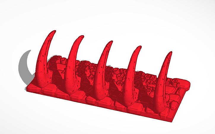 3D design Dragon Key Rack - Tinkercad