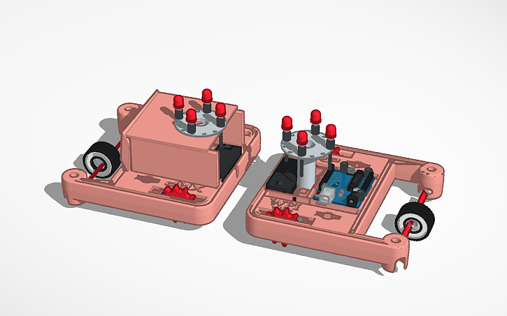 3D design Copy of XRP Robot Challenge - Tinkercad