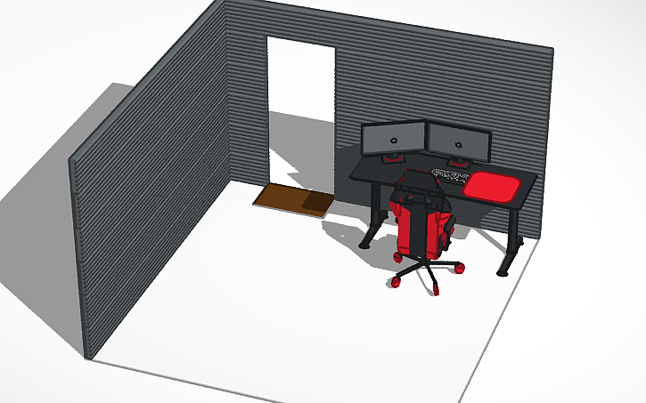 3d Design Gaming Setup Tinkercad