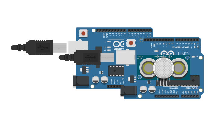 Circuit design Programación AVR 1 - Tinkercad