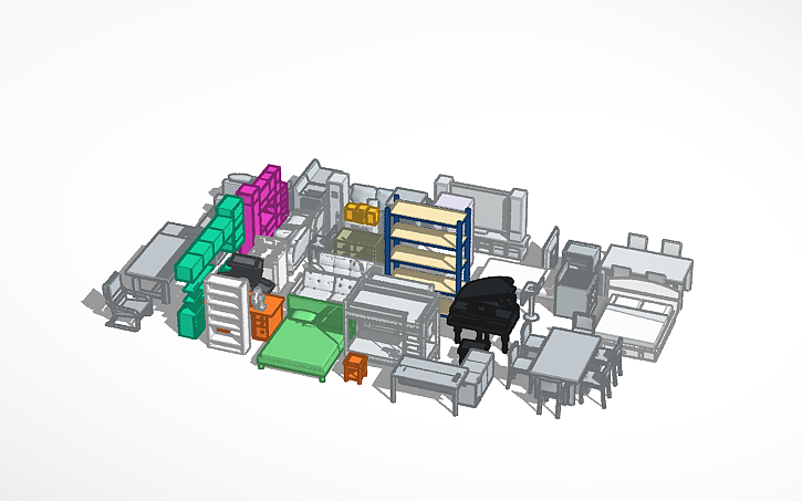 3D design Library Furniture 1 | Tinkercad