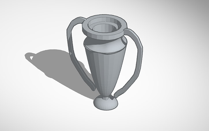 3D design MANCHESTER CITY CHAMPIONS LEAGUE TROPHY - Tinkercad