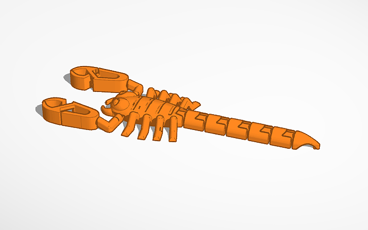 3D design Flexi-animals 3 (Scorpio) - Tinkercad