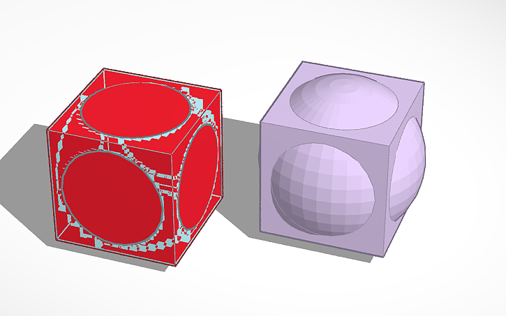 3d Design Куб и Сфера Tinkercad