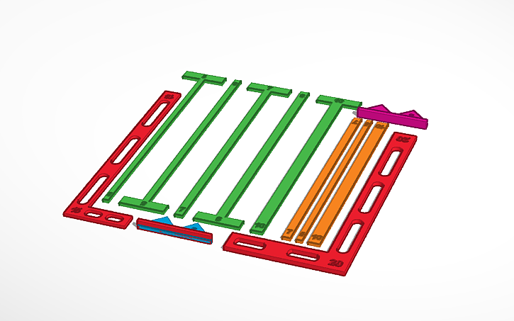 3D design Bookbinding Spacers - Tinkercad