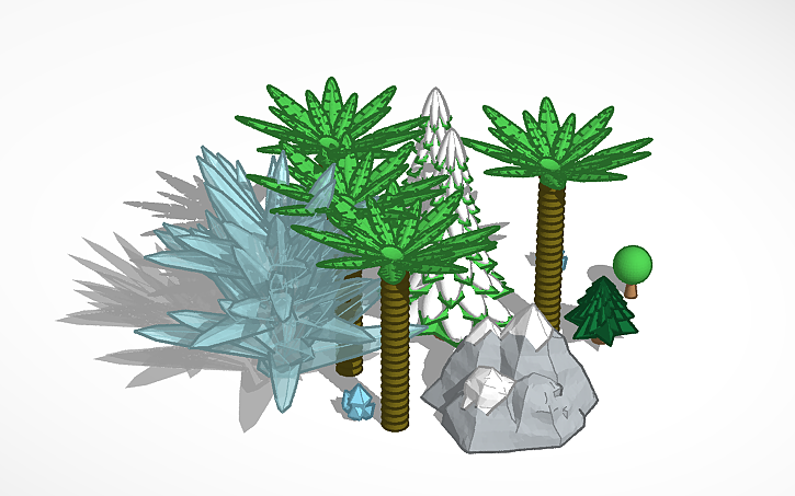 3D design magic peaceful forest/garden | Tinkercad
