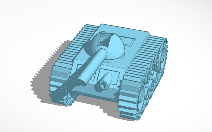 3D design tank - Tinkercad