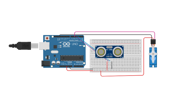 Circuit design Micro Servo - Tinkercad