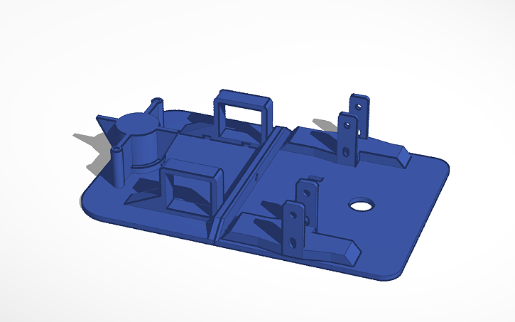 3D design Car Chassis Complete - Tinkercad