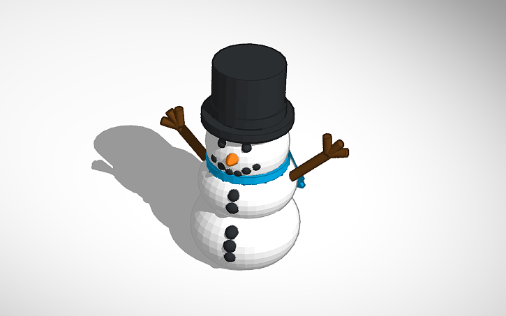3D design Snowman! - Tinkercad