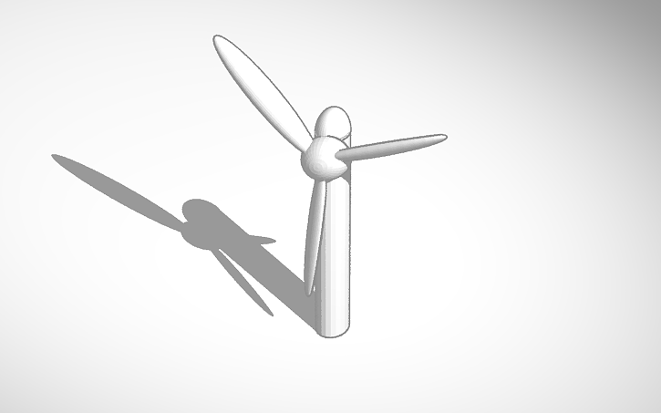 3D design Wind Turbine - Tinkercad
