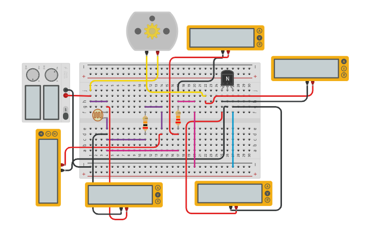 Circuit design Circuito 1 - R6 - Tinkercad