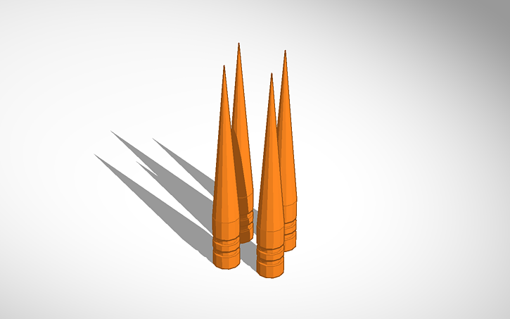 3D design Cribbage Pegs - Tinkercad