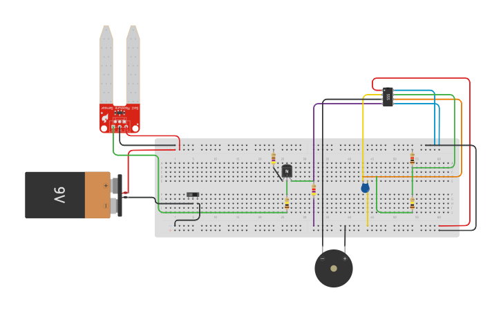 Circuit Design Rain Detection System 233464p Tinkercad