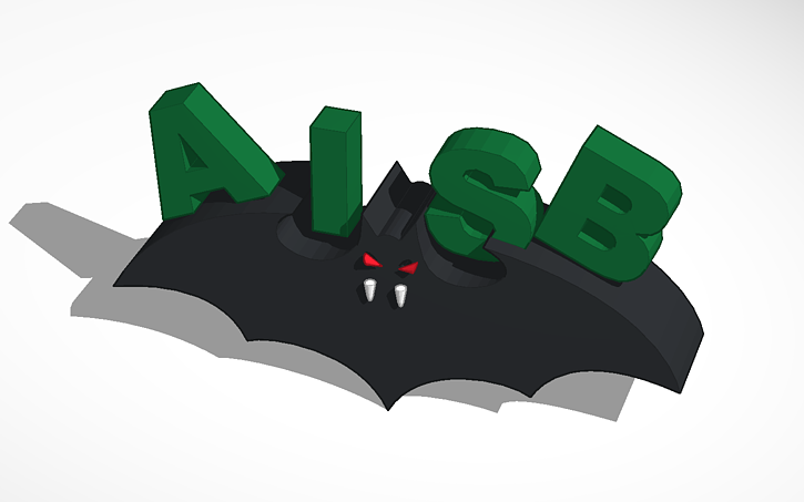 3D design AISB logo - Tinkercad