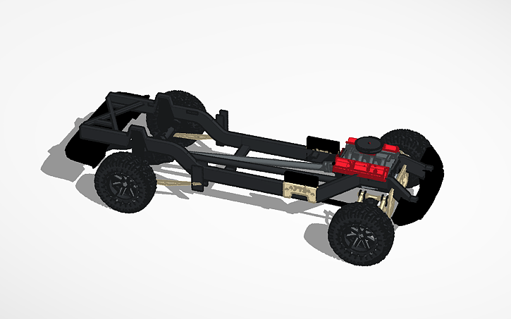 3D design truck chassis - Tinkercad