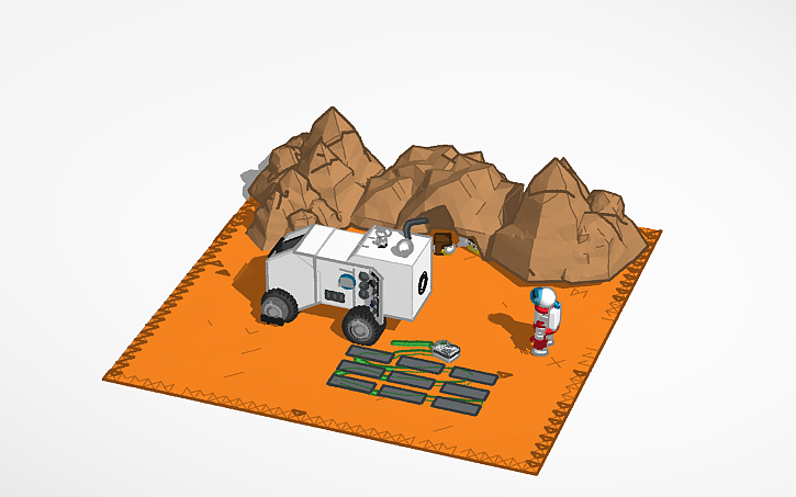 3D design rover - Tinkercad