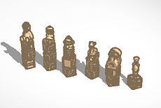 3D design Toy Chesst #chess | Tinkercad