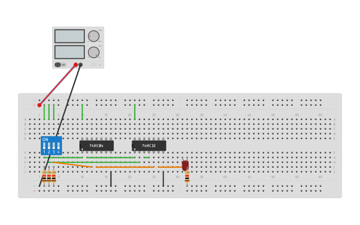 Circuit design Primer punto parcial - Tinkercad