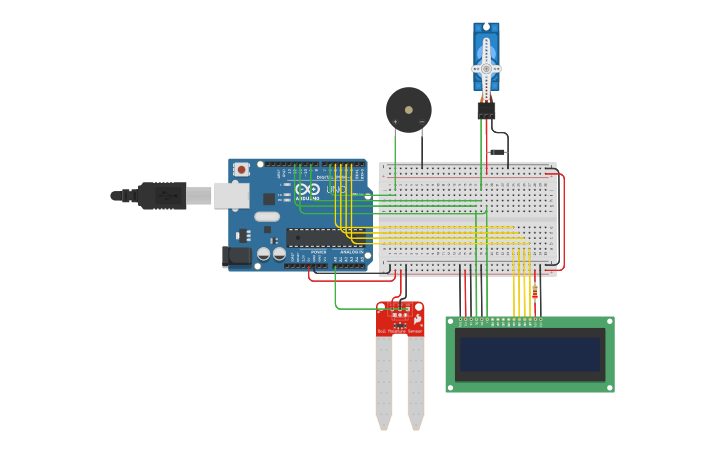Circuit Design Smart Water Leak Detection System Hamza Sheira Tinkercad
