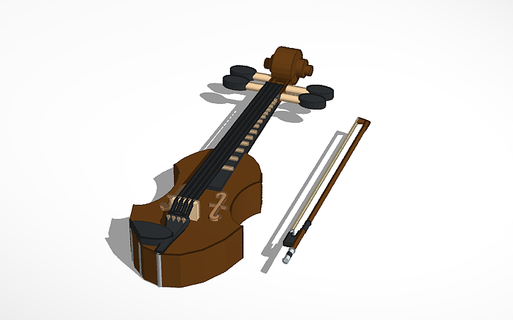 3D design violin - Tinkercad