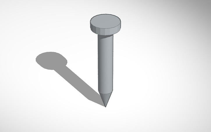 3D design Nail - Tinkercad