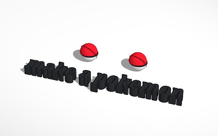 3d Design Custom Pokemon Contest Tinkercad
