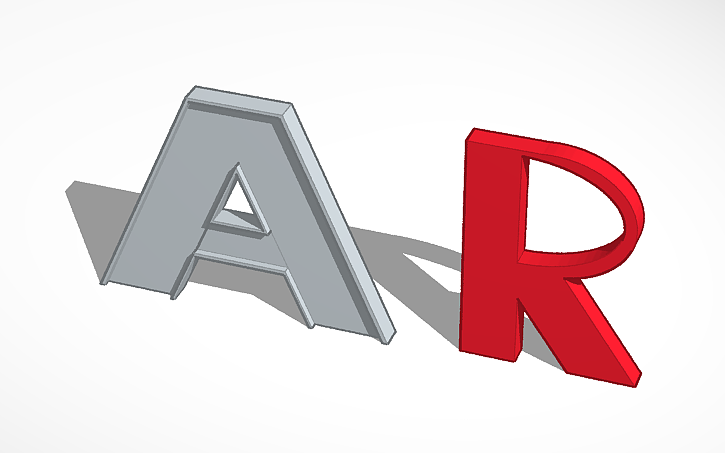 3D design Letras Axel | Tinkercad