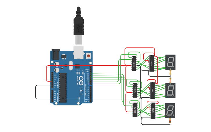 Circuit Design Counter From 0 To 99 With 4 Bit Binary Counter Tinkercad 6492