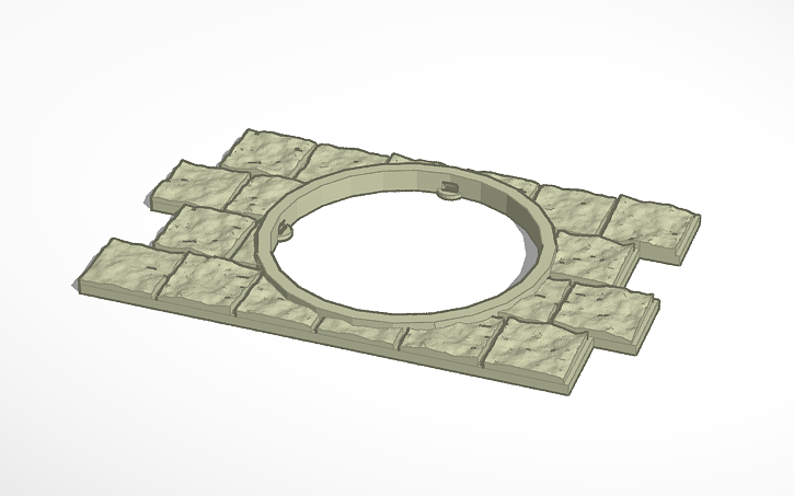 3D design Dungeon Grate Top ALPHA (uneven) | Tinkercad