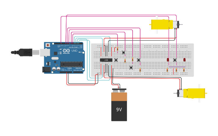 Circuit design Ultima Clase 6 | Tinkercad