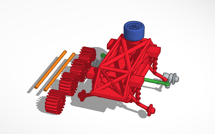 3D design RC Car - Tinkercad