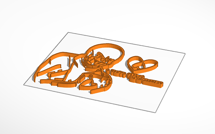 3D design Delta Sans - Tinkercad