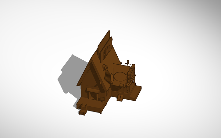 3D design Mystery shack - Tinkercad