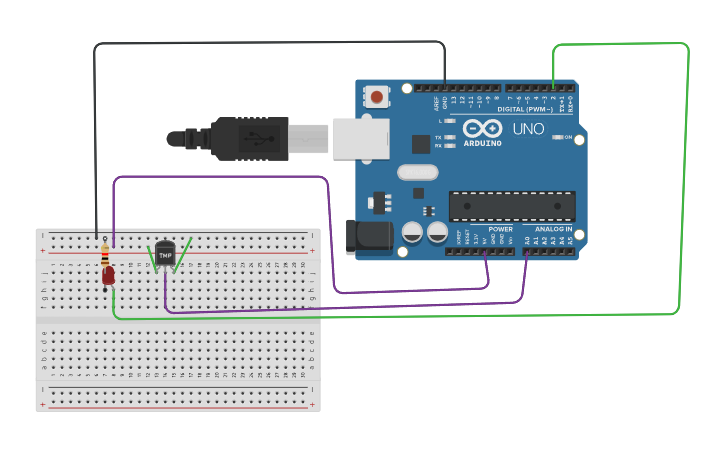 Circuit design plant - Tinkercad