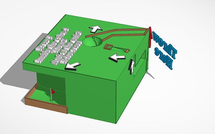 3D design Golf Ball Throwable - Tinkercad