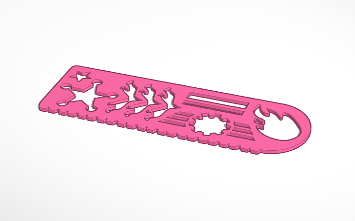 3D design Blaze Stencils - Tinkercad