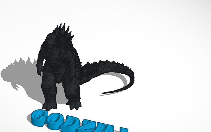3D design Godzilla - Tinkercad