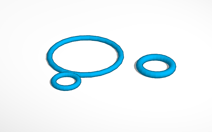 3D design O Rings - Tinkercad