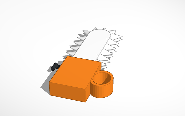 3D design chainsaw - Tinkercad