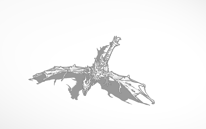 3D design Wyvern - Tinkercad