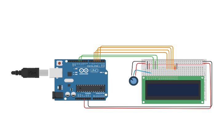 Circuit design Arduino con reloj de segundos - Tinkercad