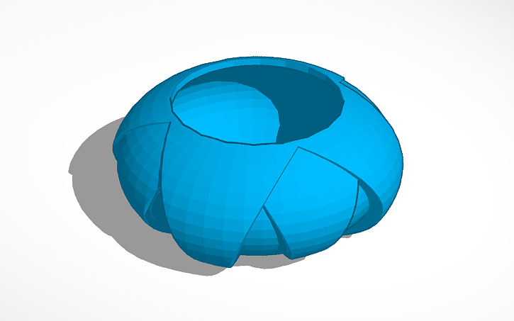 3D design Origami Planter - Tinkercad