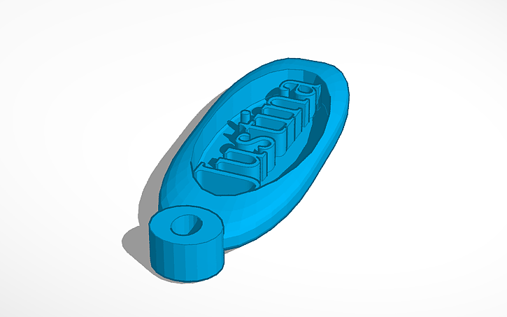 3D design 1B01_key Tag - Tinkercad