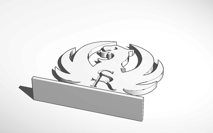 3D design Ruger Logo Rev2 - Tinkercad
